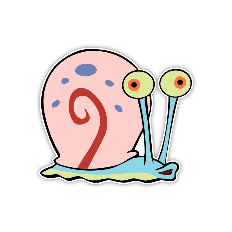 Spongebob – Gary- Full Color Vinyl Decal – Custom Size – Sports ...