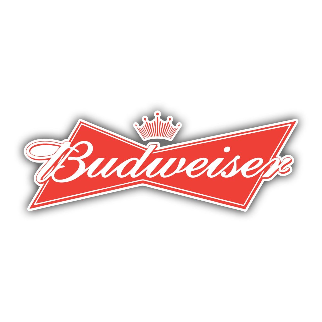 Budweiser Full Color Vinyl Decal – Custom Size – Sports Stickers USA