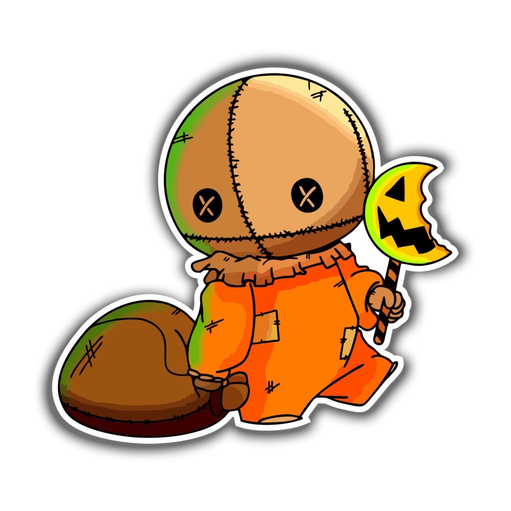 Sam Trick R Treat Full Color Vinyl Decal – Sports Stickers USA