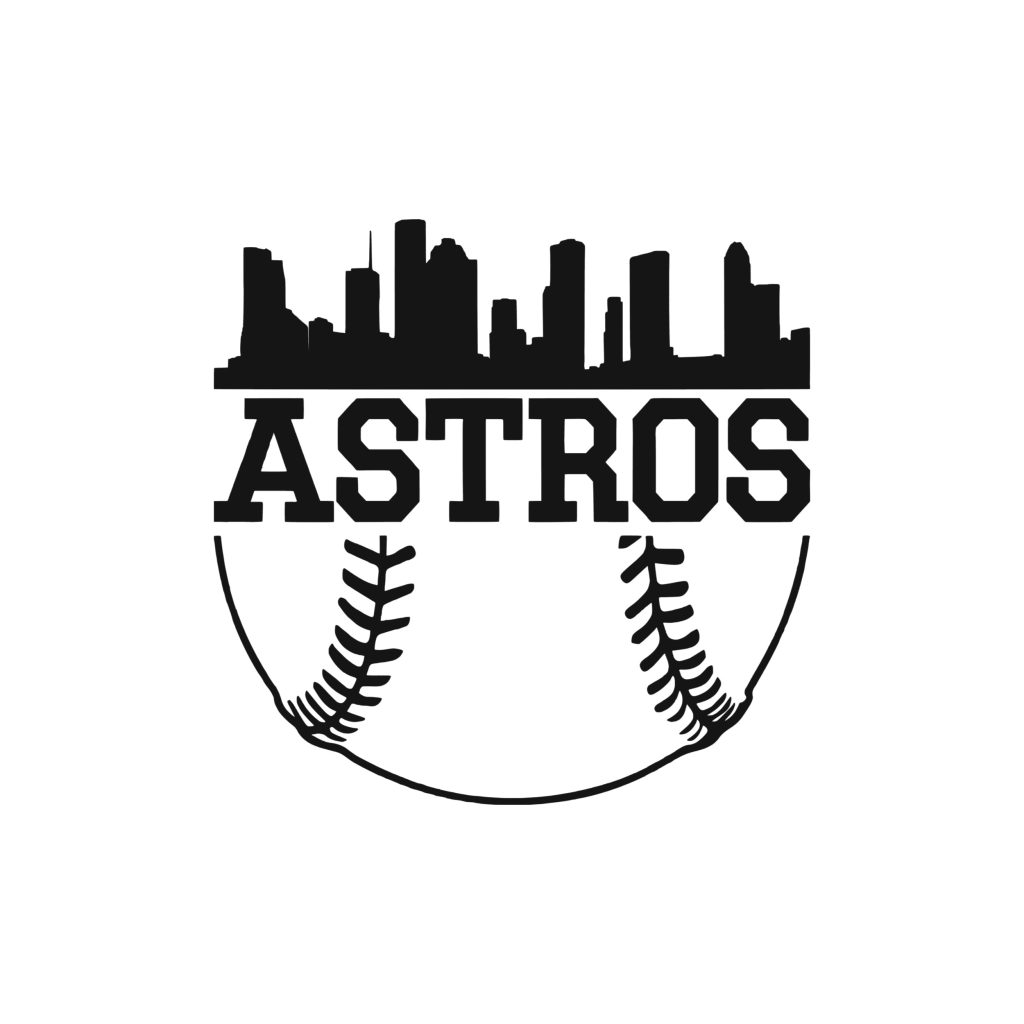 Houston Astros Vinyl Decal – Custom Size – Sports Stickers USA