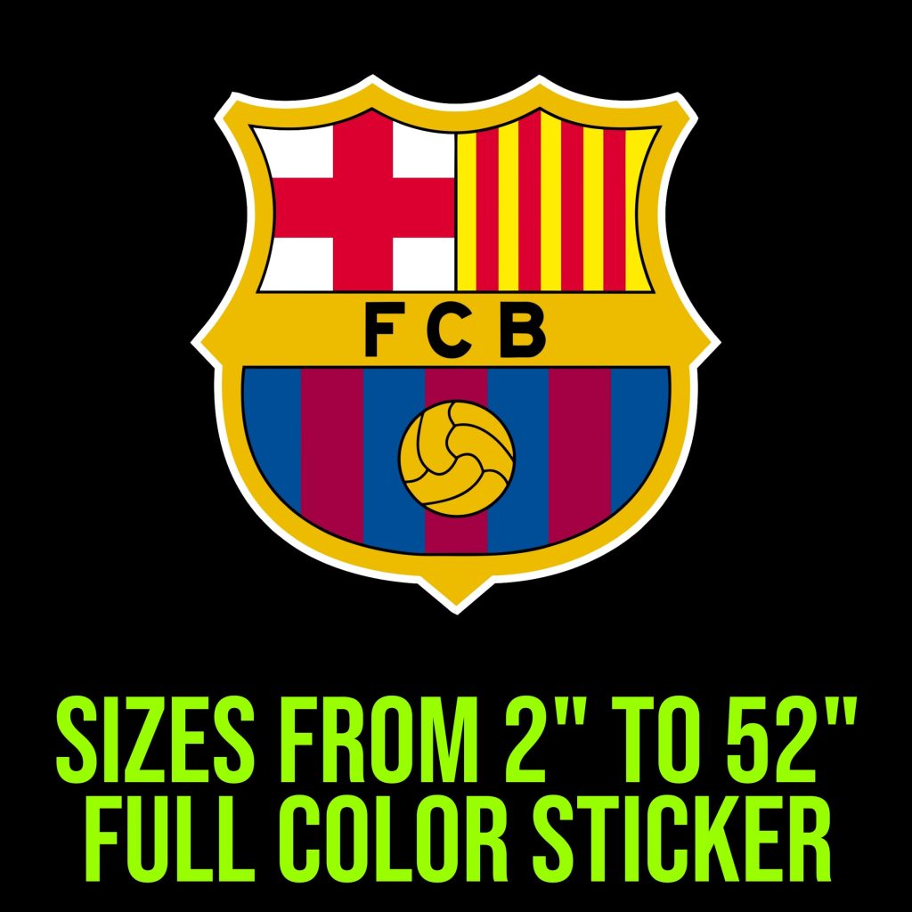 FC Barcelona Full Color Vinyl Decal – Sports Stickers USA