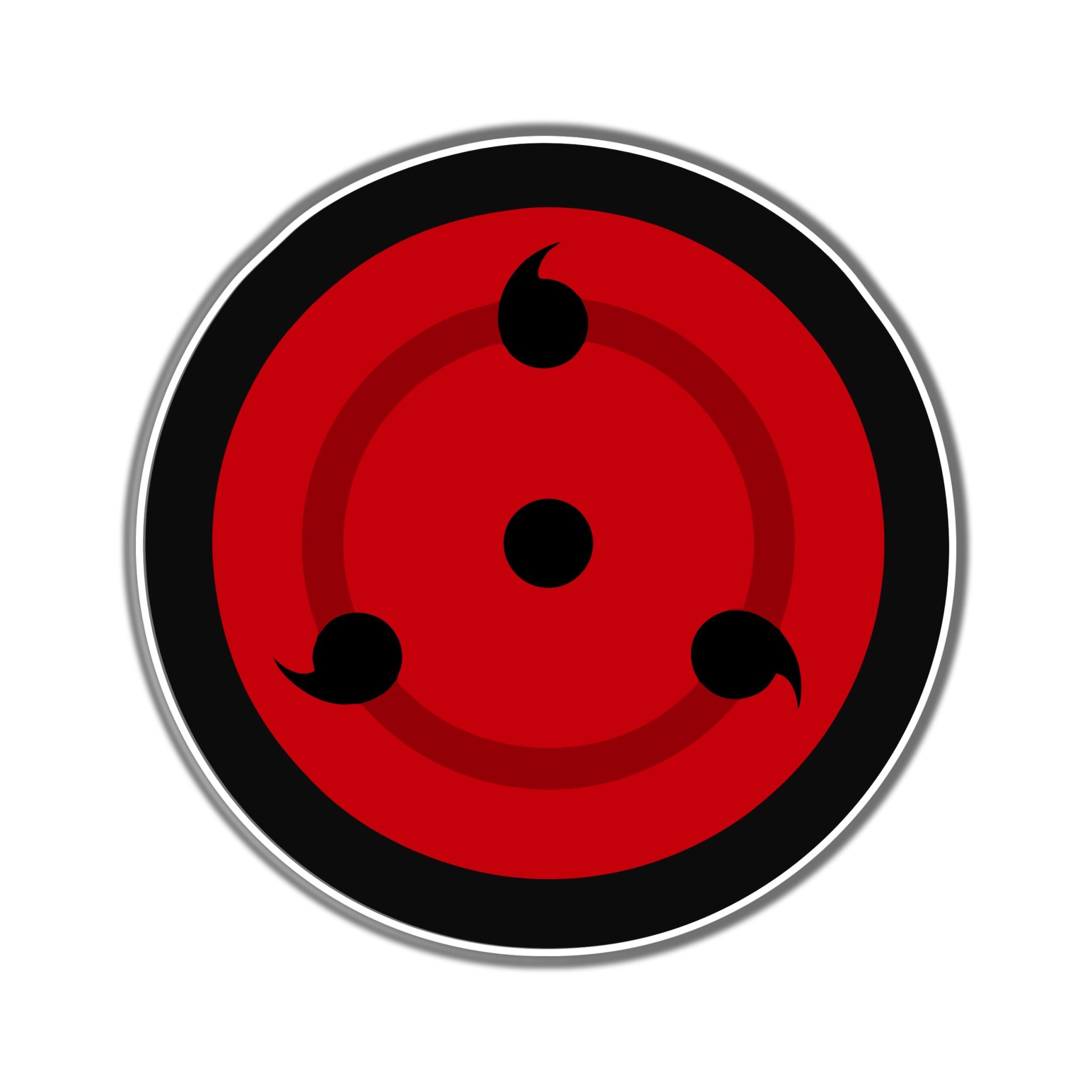 Sharingan Full Color Vinyl Decal – Custom Size – Sports Stickers USA