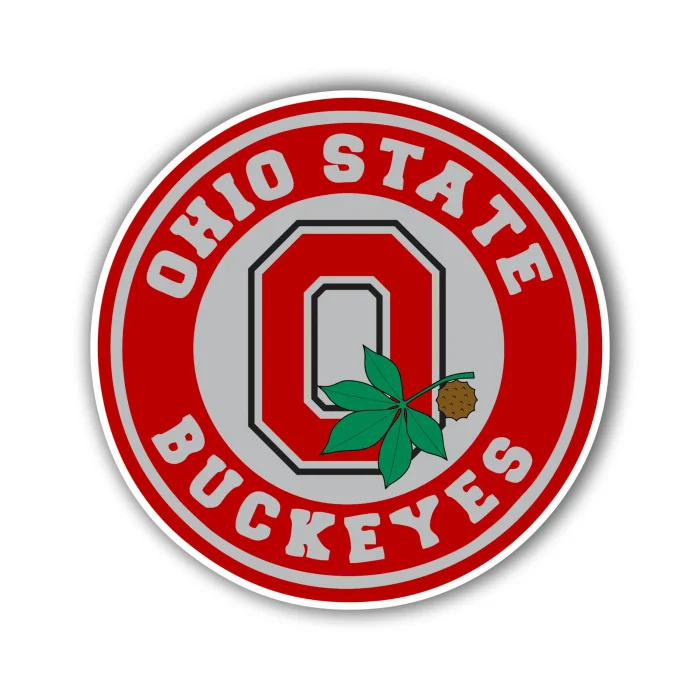 Ohio State Buckeyes – Red Circle – Temporary Tattoo – Sports Stickers USA